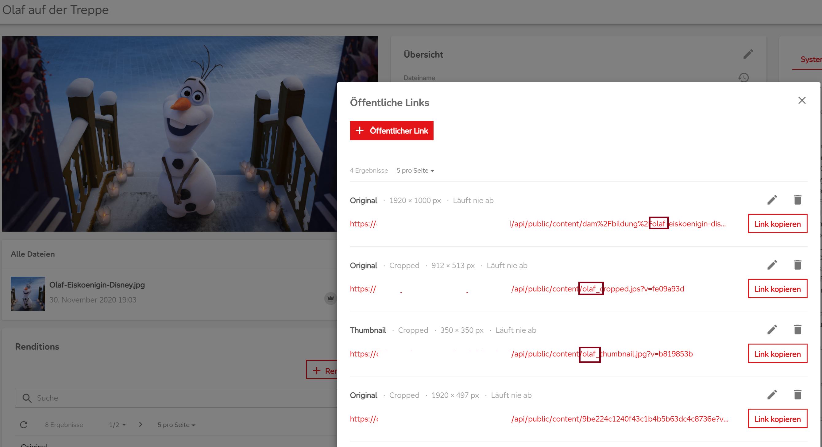 Content Hub: Find asset for public link | Anna's blog